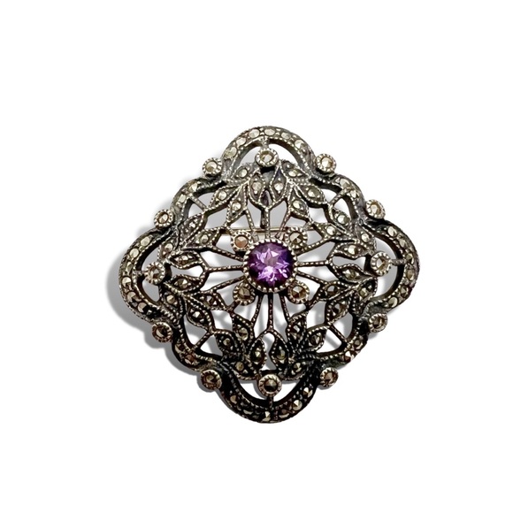 Judith Jack | Jewelry | Vintage Judith Jack Sterling Silver Amethyst ...